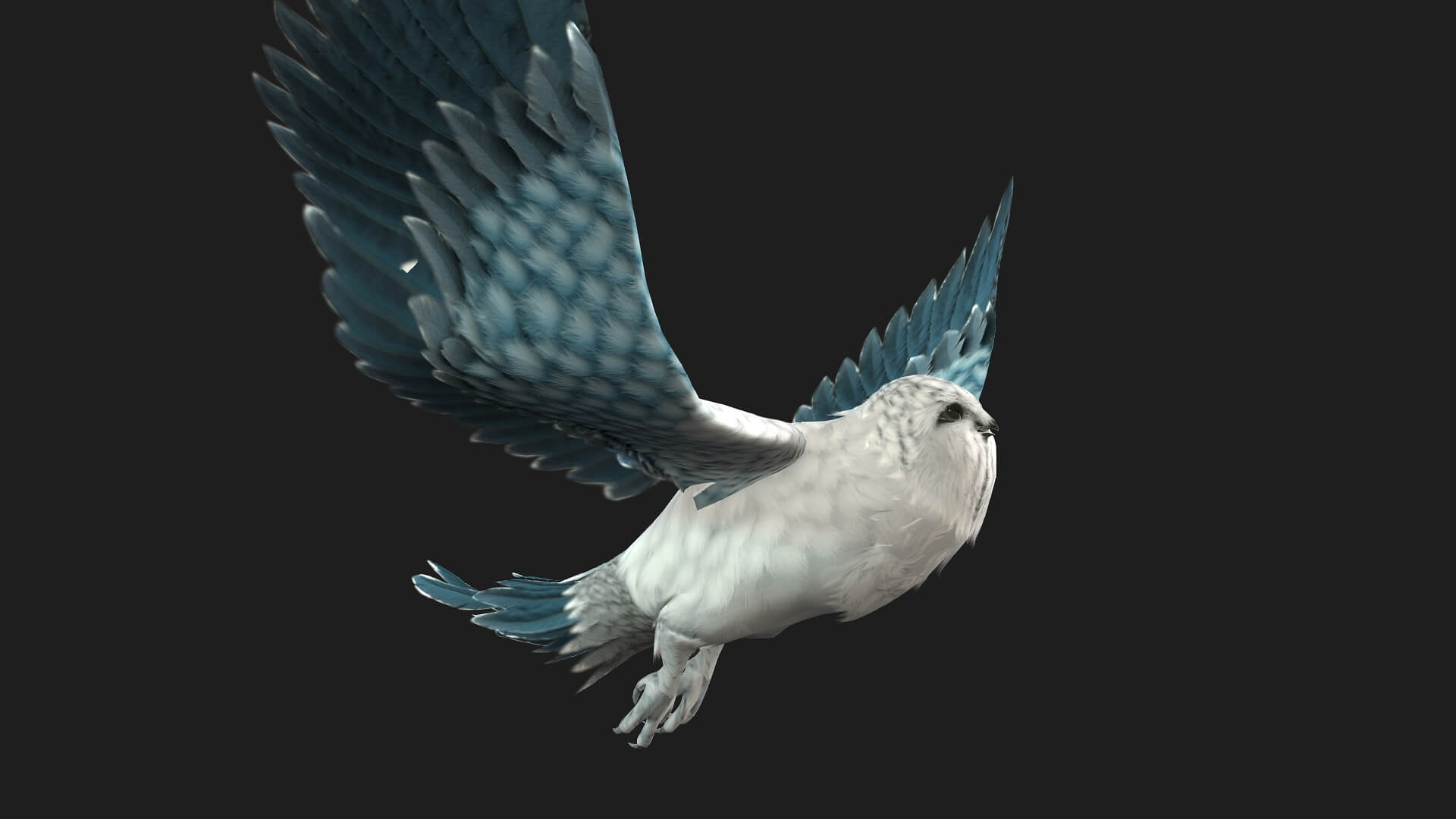 Owlbird A5 Animated - 3D Model by Animated3d