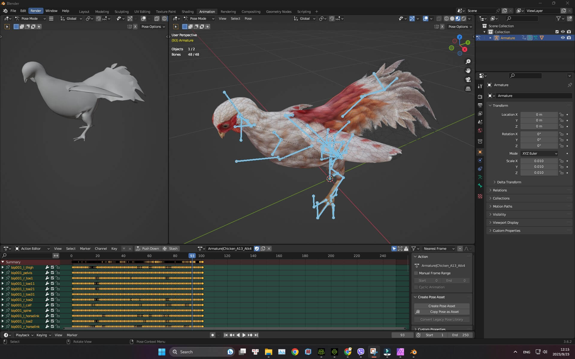 Pack-01-Bird Family 3D Animation by Animated3d