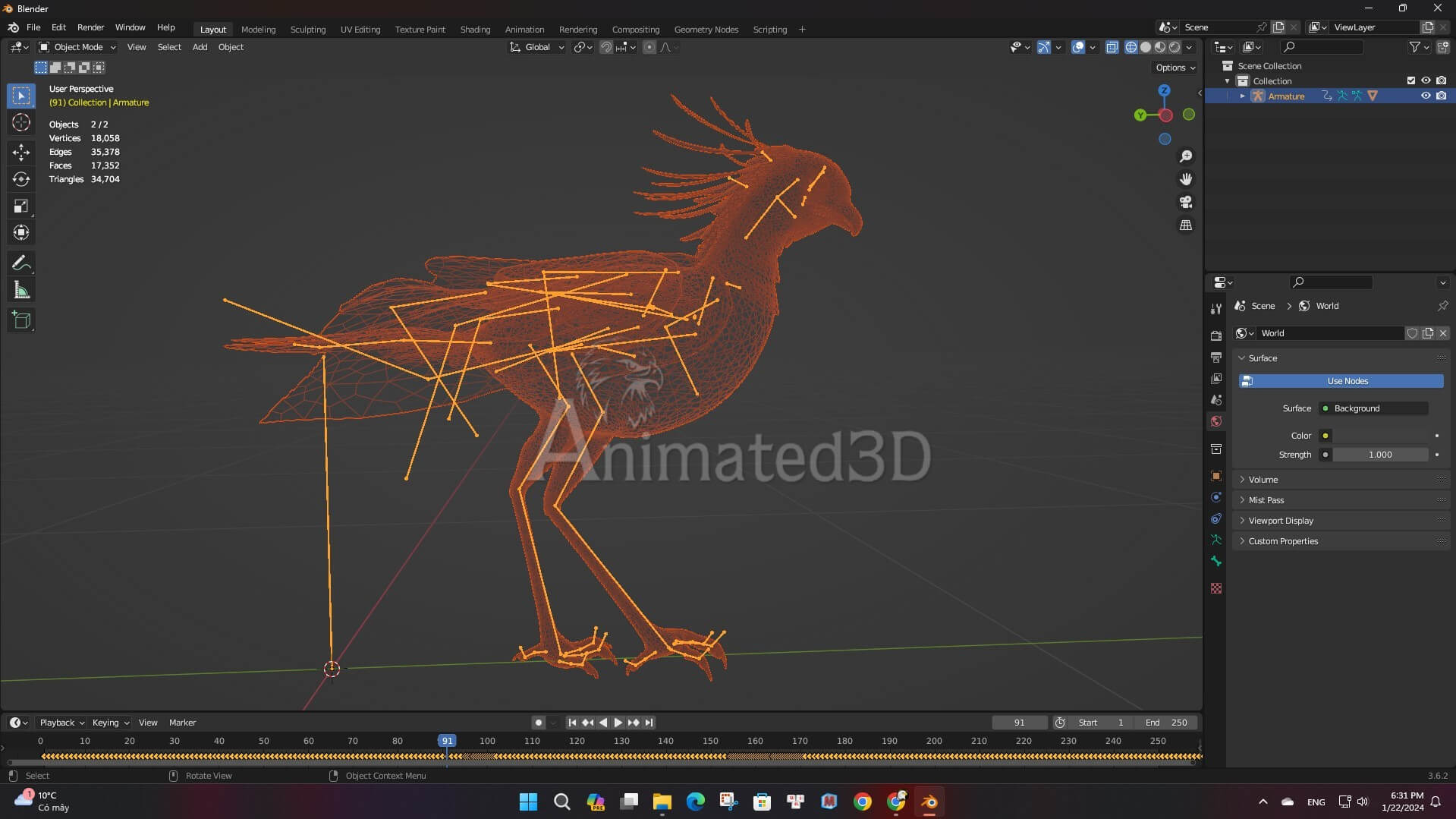 Pack-02-Bird Family 3D Animation by Animated3d