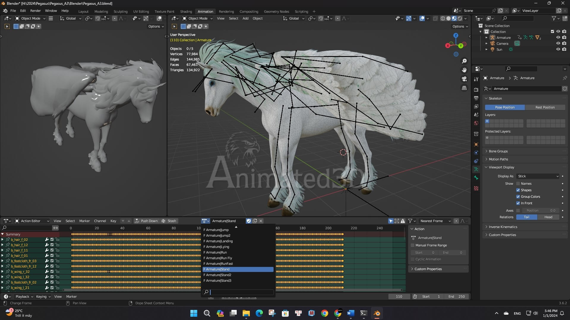 Pack-04-Mythical Creatures 3D Animation by Animated3d