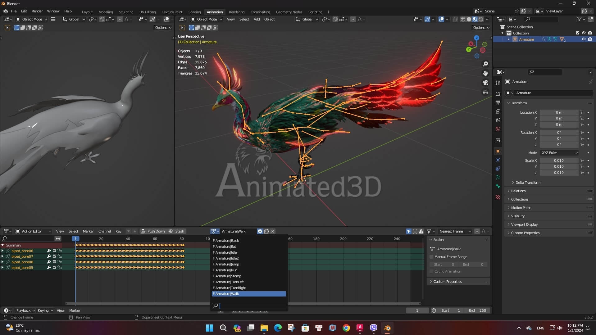 Pack-04-Mythical Creatures 3D Animation by Animated3d