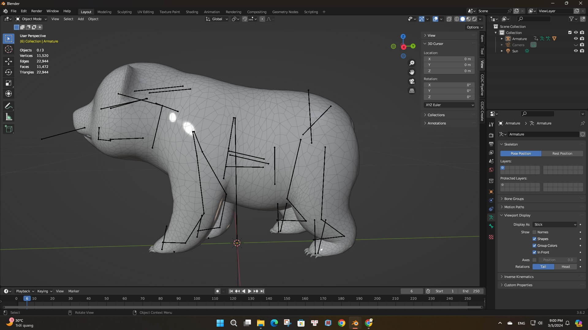 Panda A2 Animated - 3D Model by Animated3d
