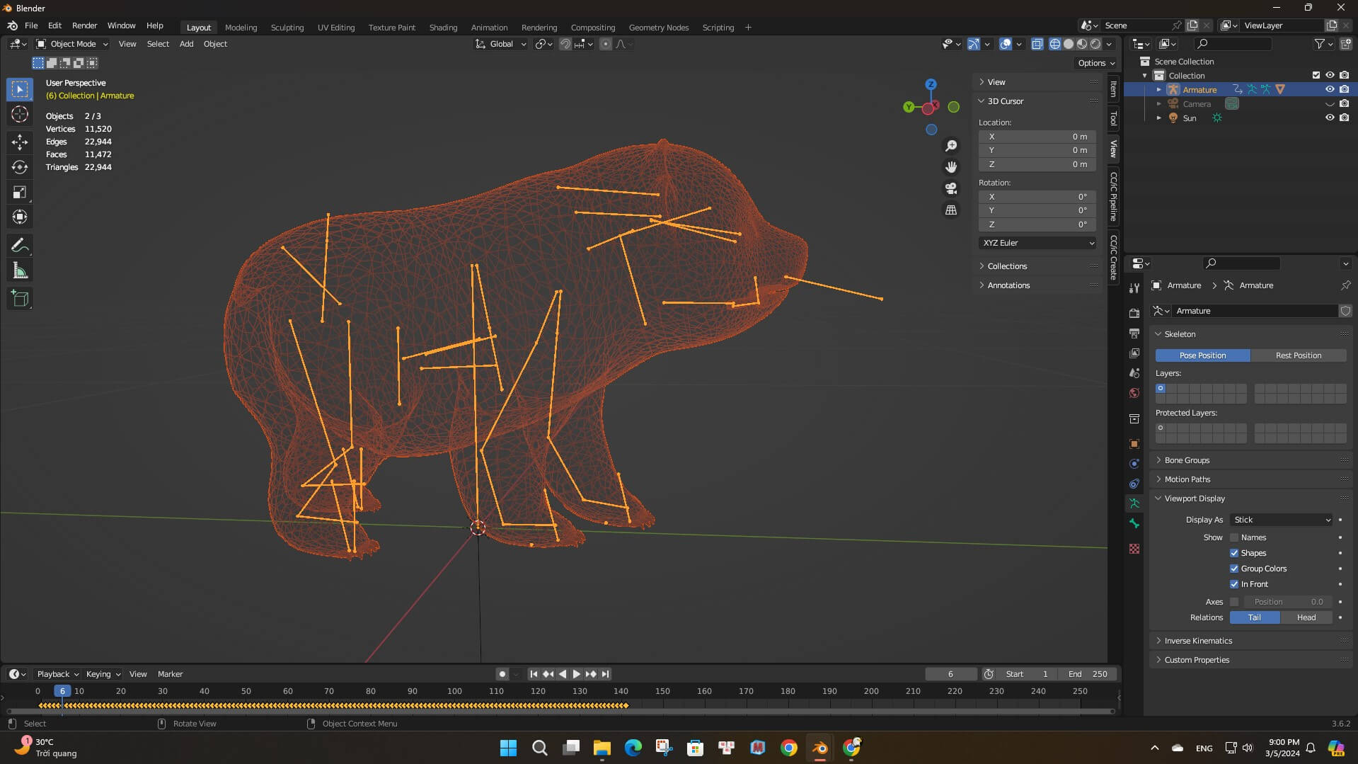 Panda A2 Animated - 3D Model by Animated3d