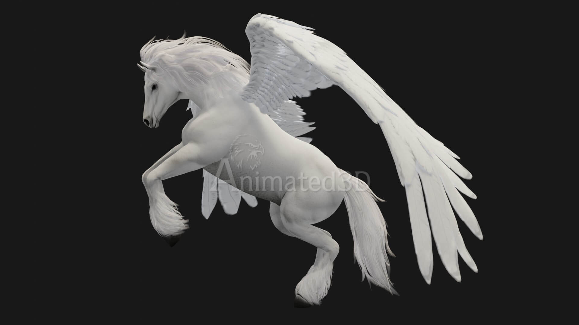 Pegasus A1 Animated - 3D Model by Animated3d