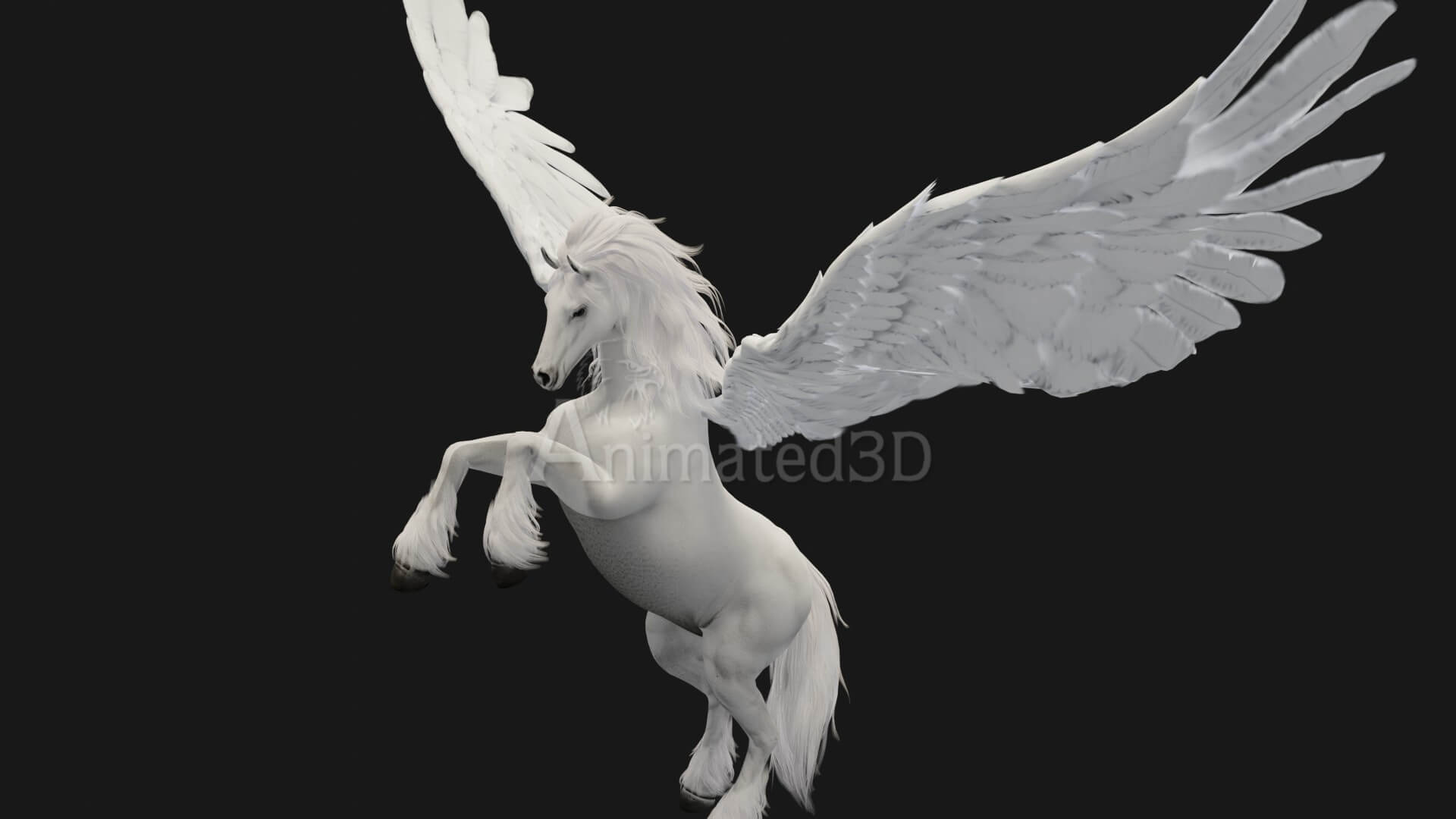 Pegasus A1 Animated - 3D Model by Animated3d