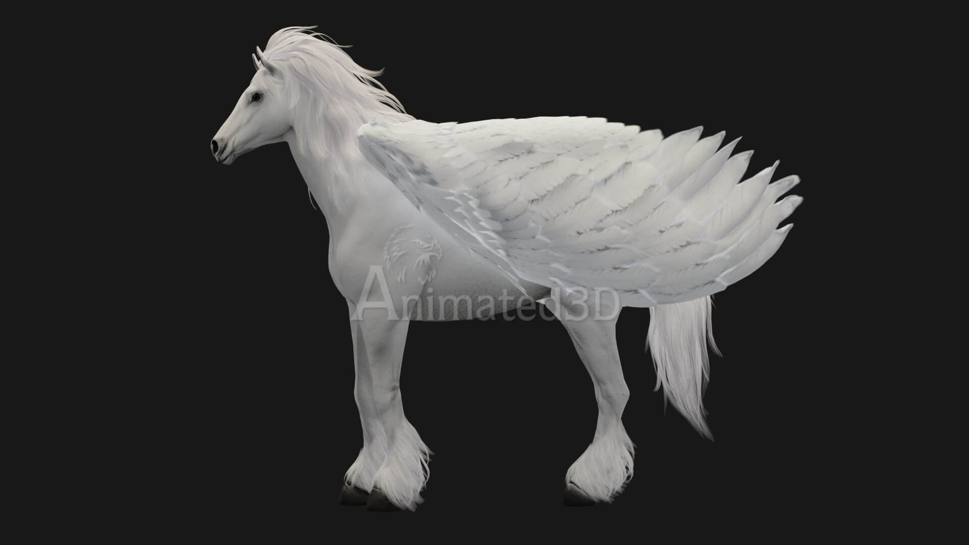 Pegasus A1 Animated - 3D Model by Animated3d