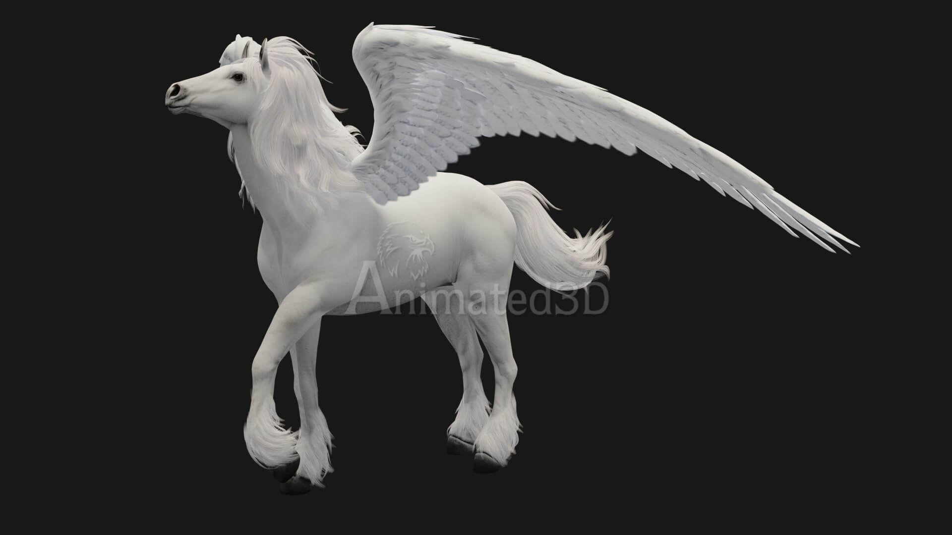 Pegasus A1 Animated - 3D Model by Animated3d