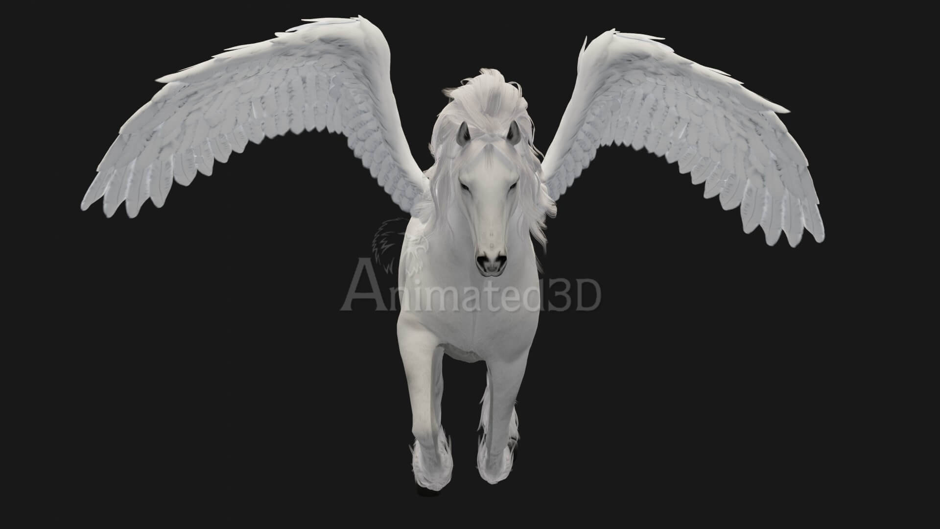 Pegasus A1 Animated - 3D Model by Animated3d