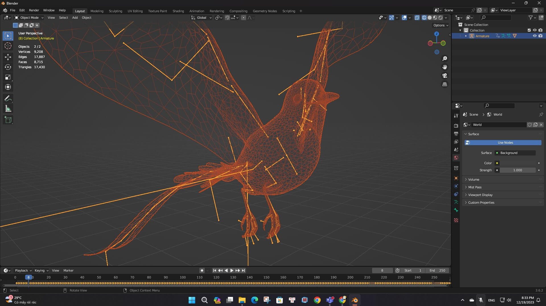 Pheasantbird B6 - 3D Model by Animated3d