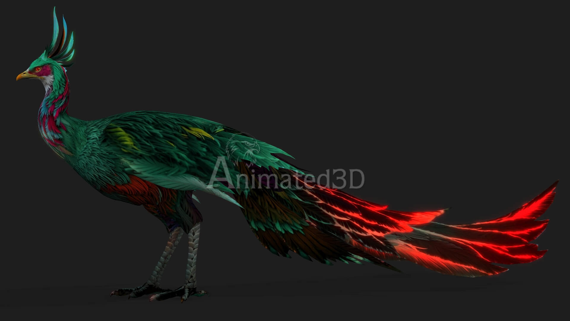 Phoenix A2 Animated - 3D Model by Animated3d