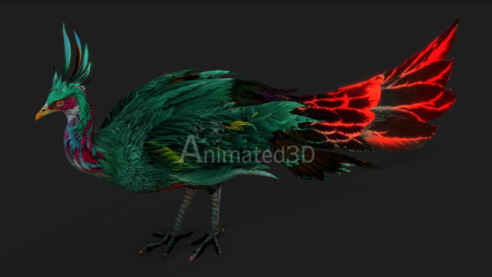 Phoenix A2 Animated - 3D Model by Animated3d