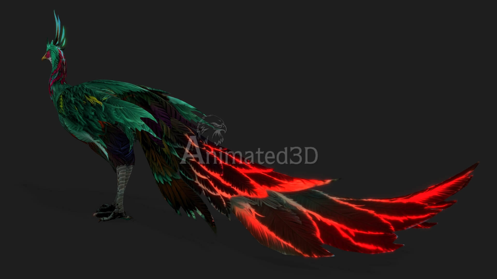 Phoenix A2 Animated - 3D Model by Animated3d