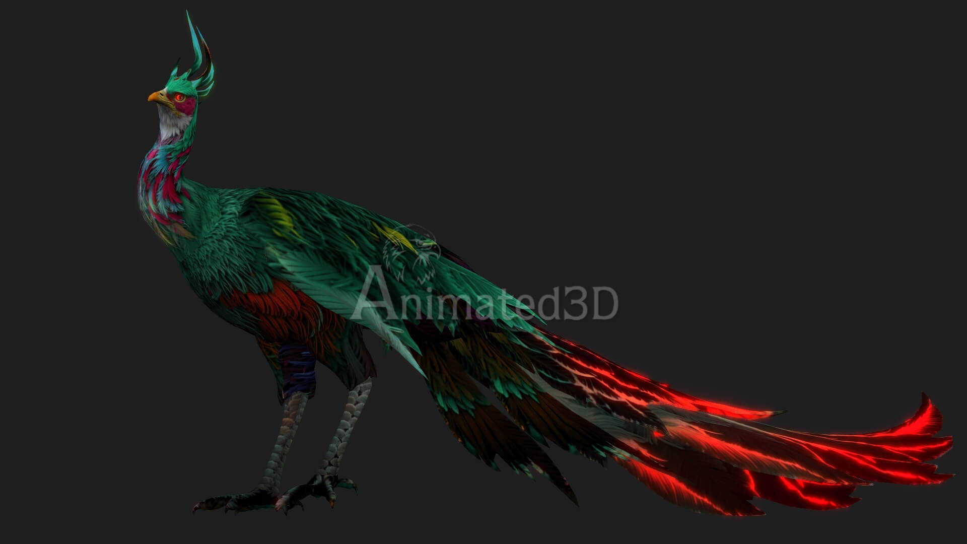 Phoenix A2 Animated - 3D Model by Animated3d