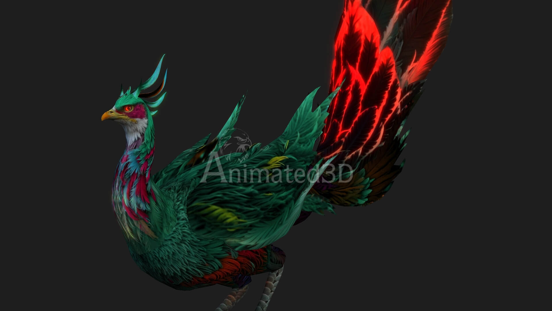 Phoenix A2 Animated - 3D Model by Animated3d