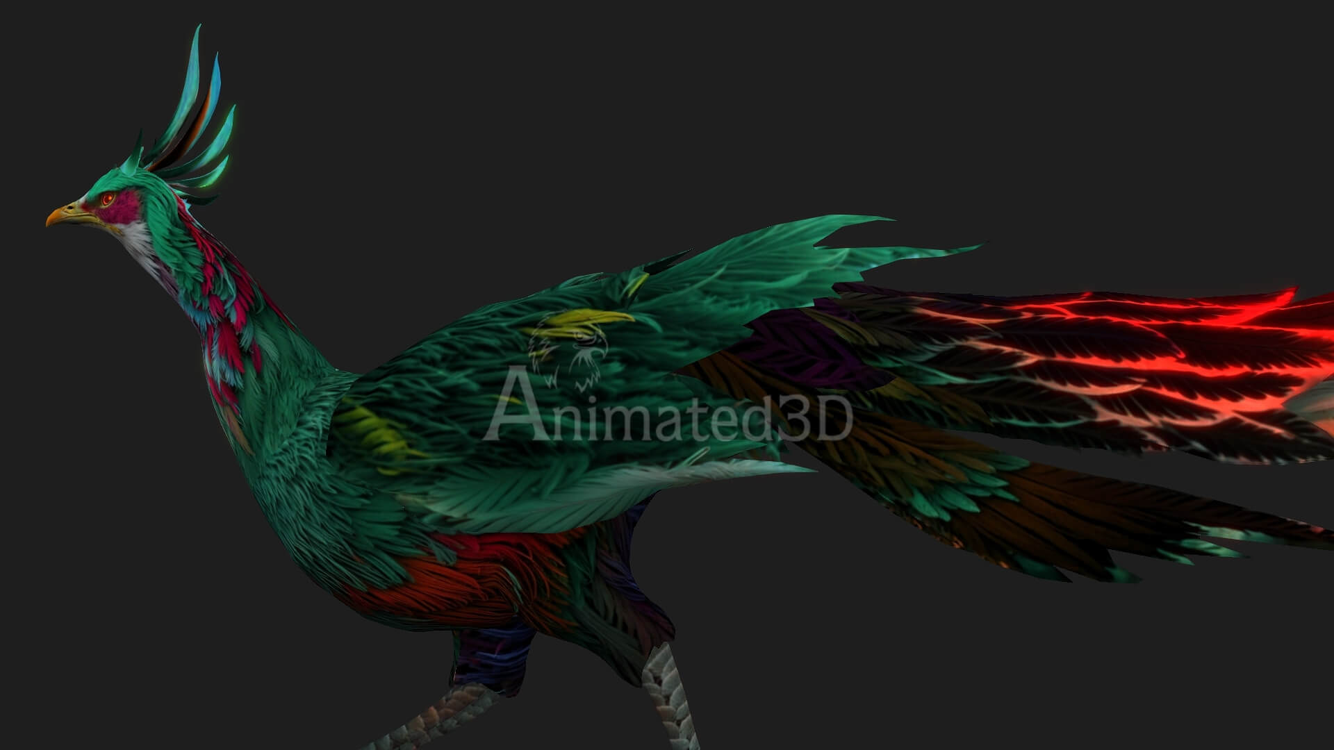 Phoenix A2 Animated - 3D Model by Animated3d