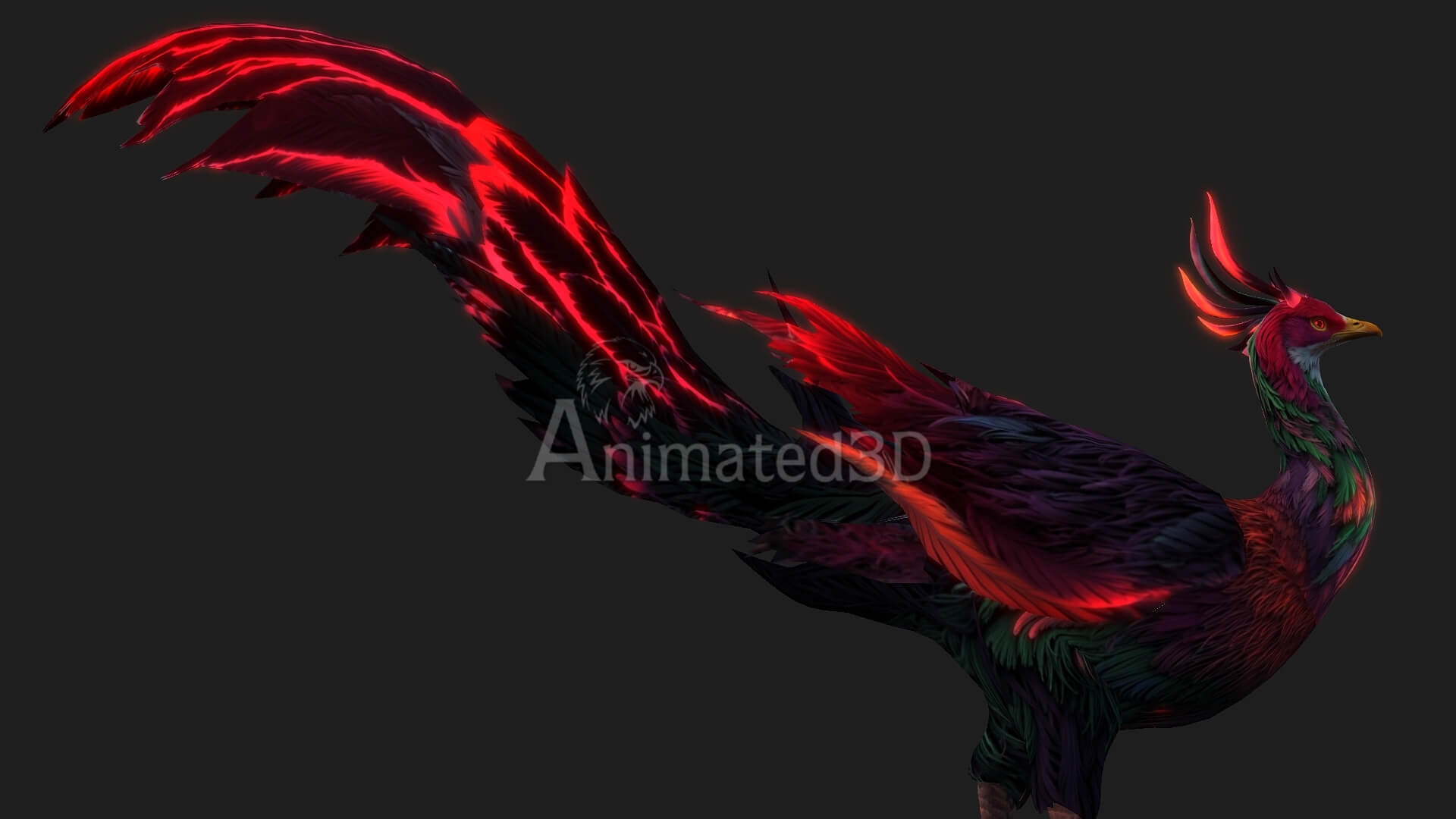 Phoenix A3 Animated - 3D Model by Animated3d