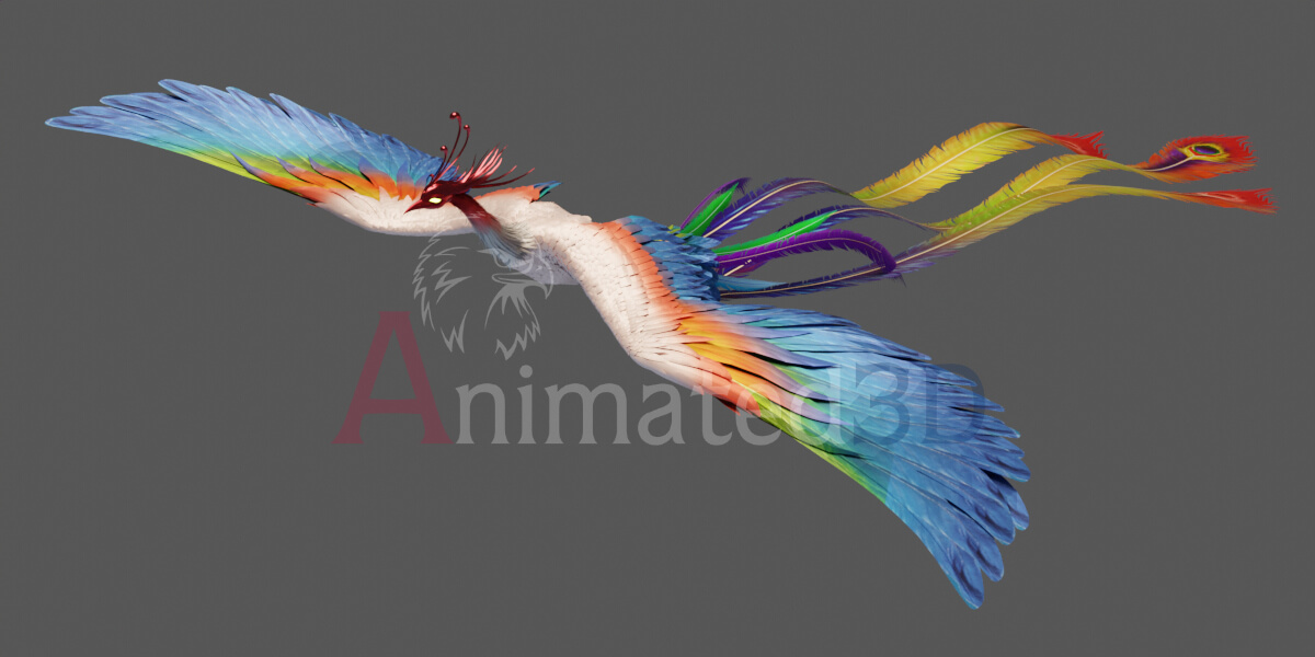 Phoenix VER2 Animated - 3D Model by Animated3d