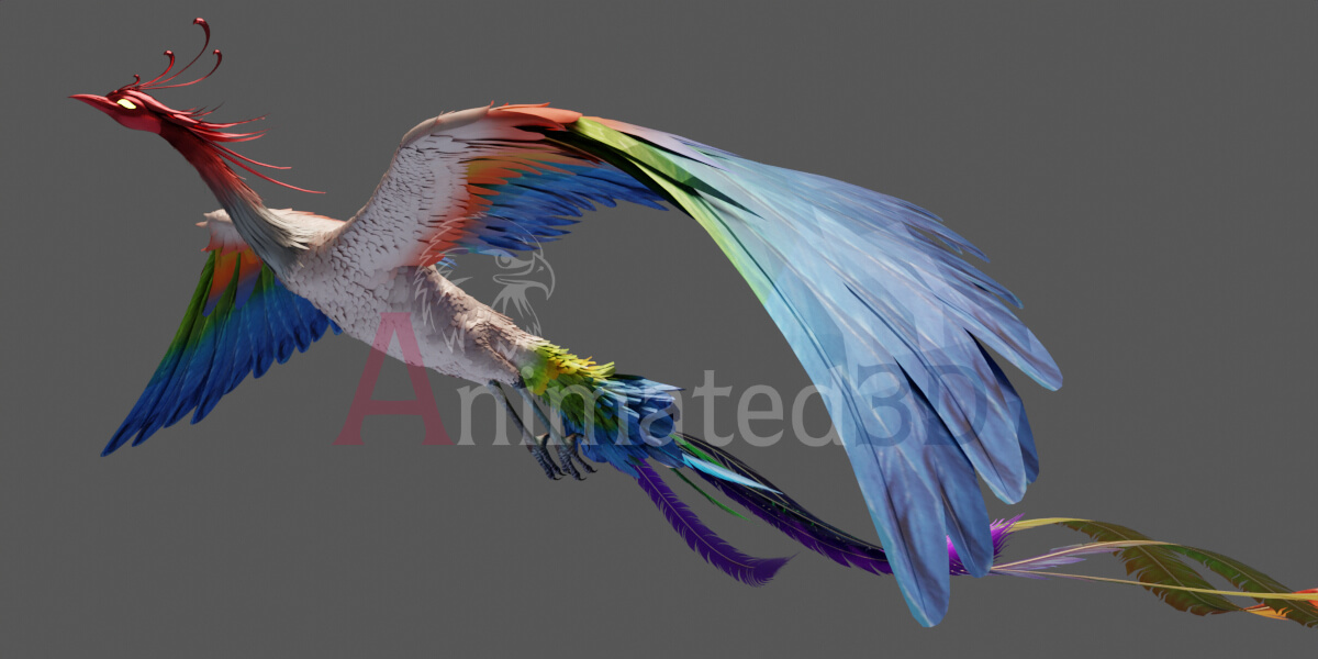 Phoenix VER2 Animated - 3D Model by Animated3d