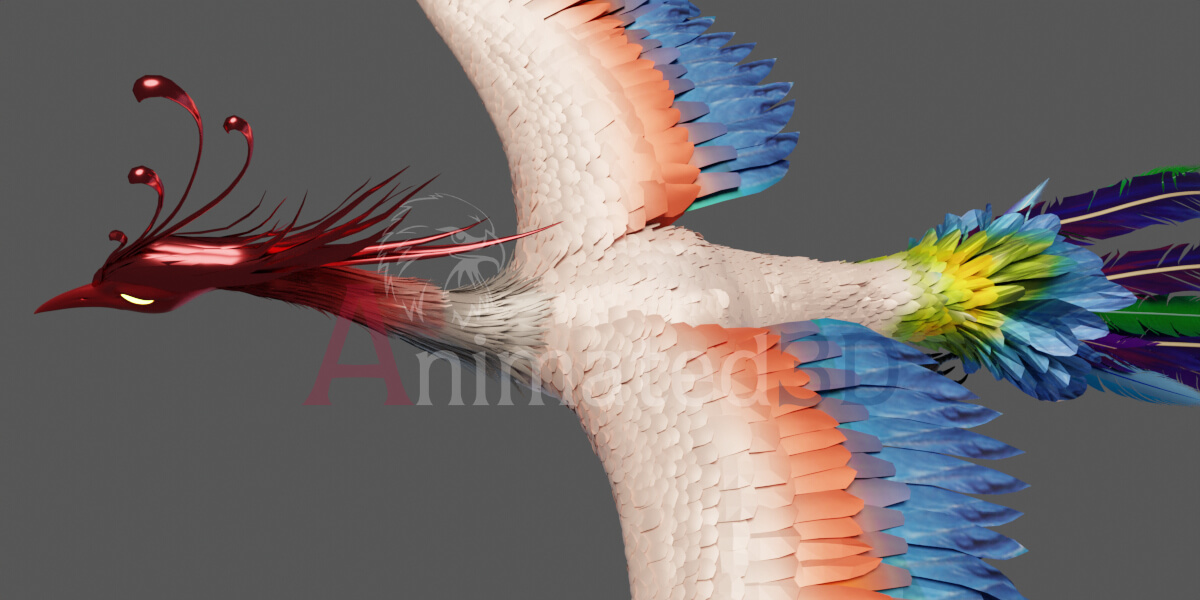 Phoenix VER2 Animated - 3D Model by Animated3d