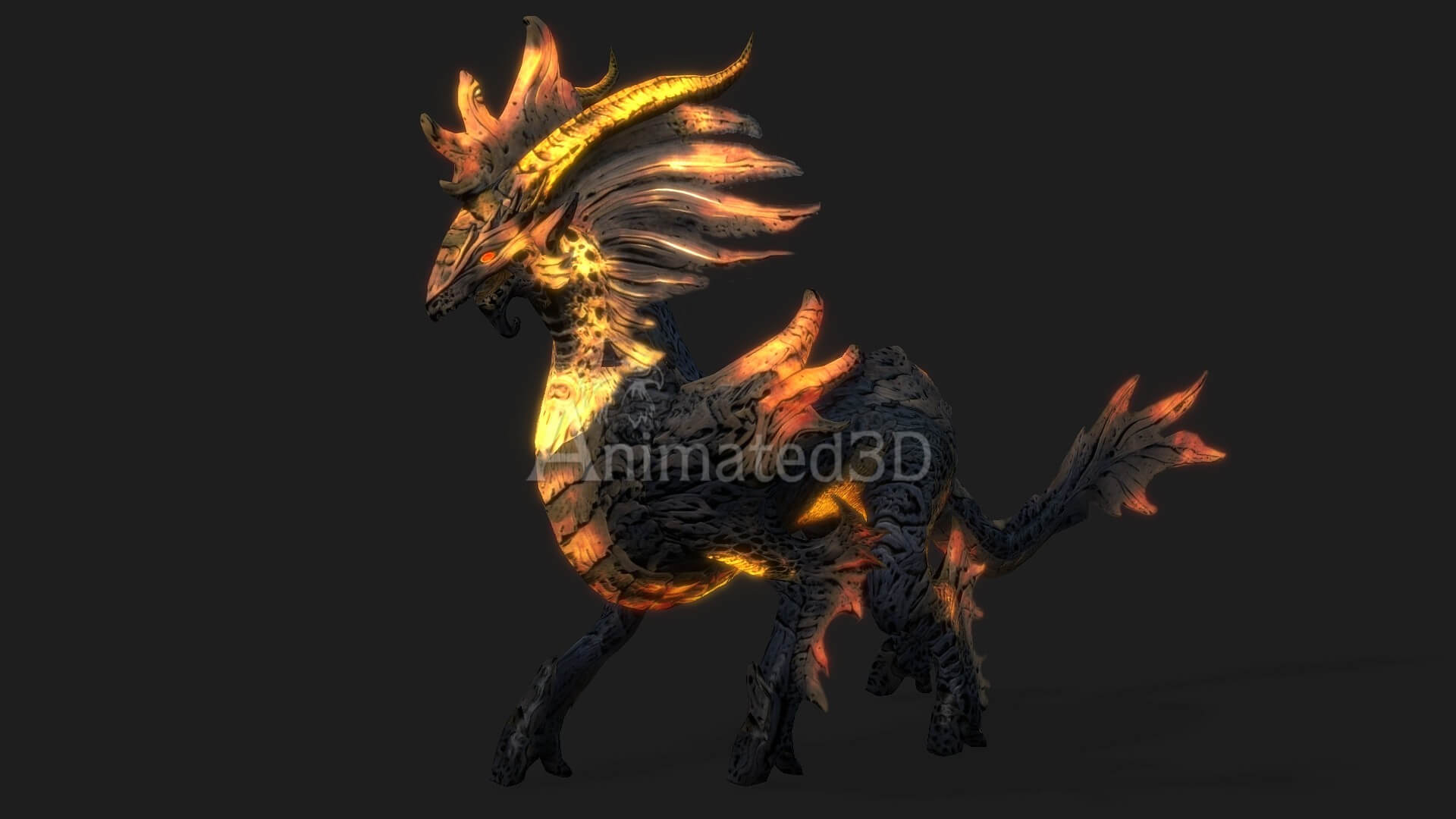 Qilin A2 Animated - 3D Model by Animated3d