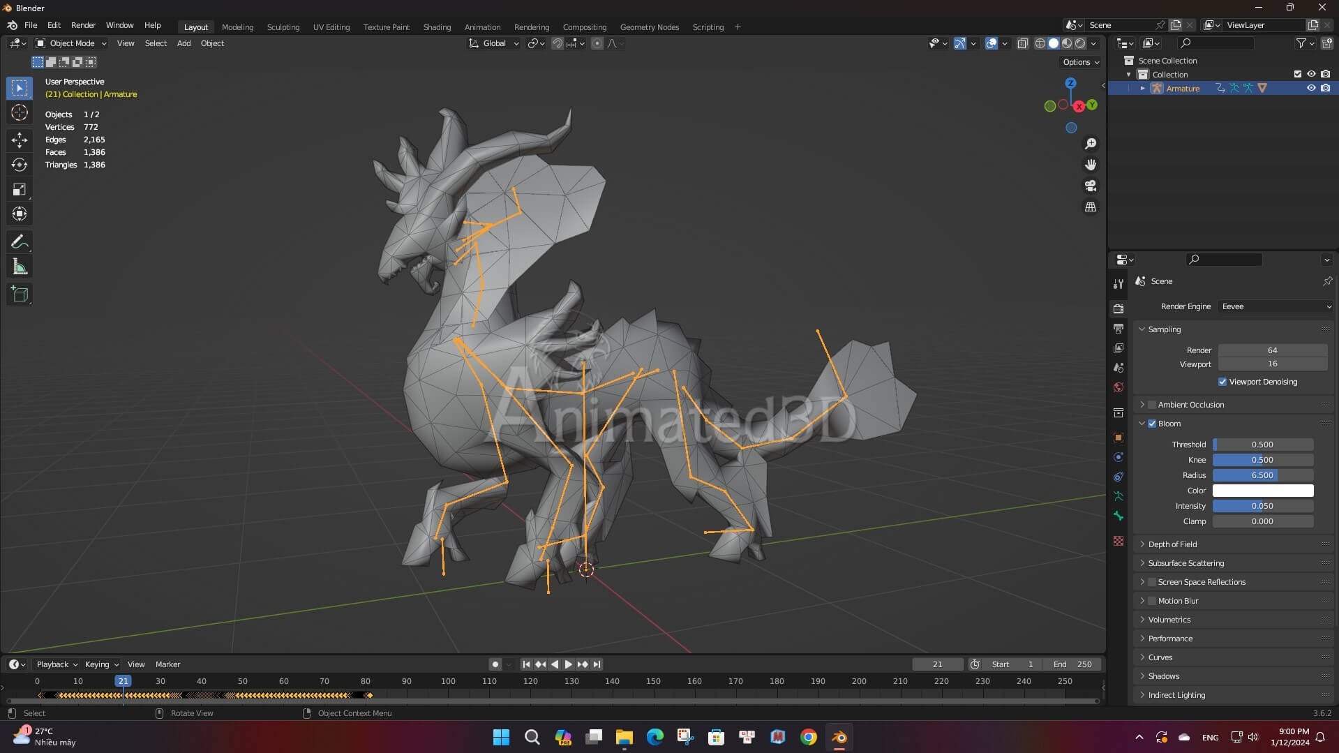 Qilin A2 Animated - 3D Model by Animated3d