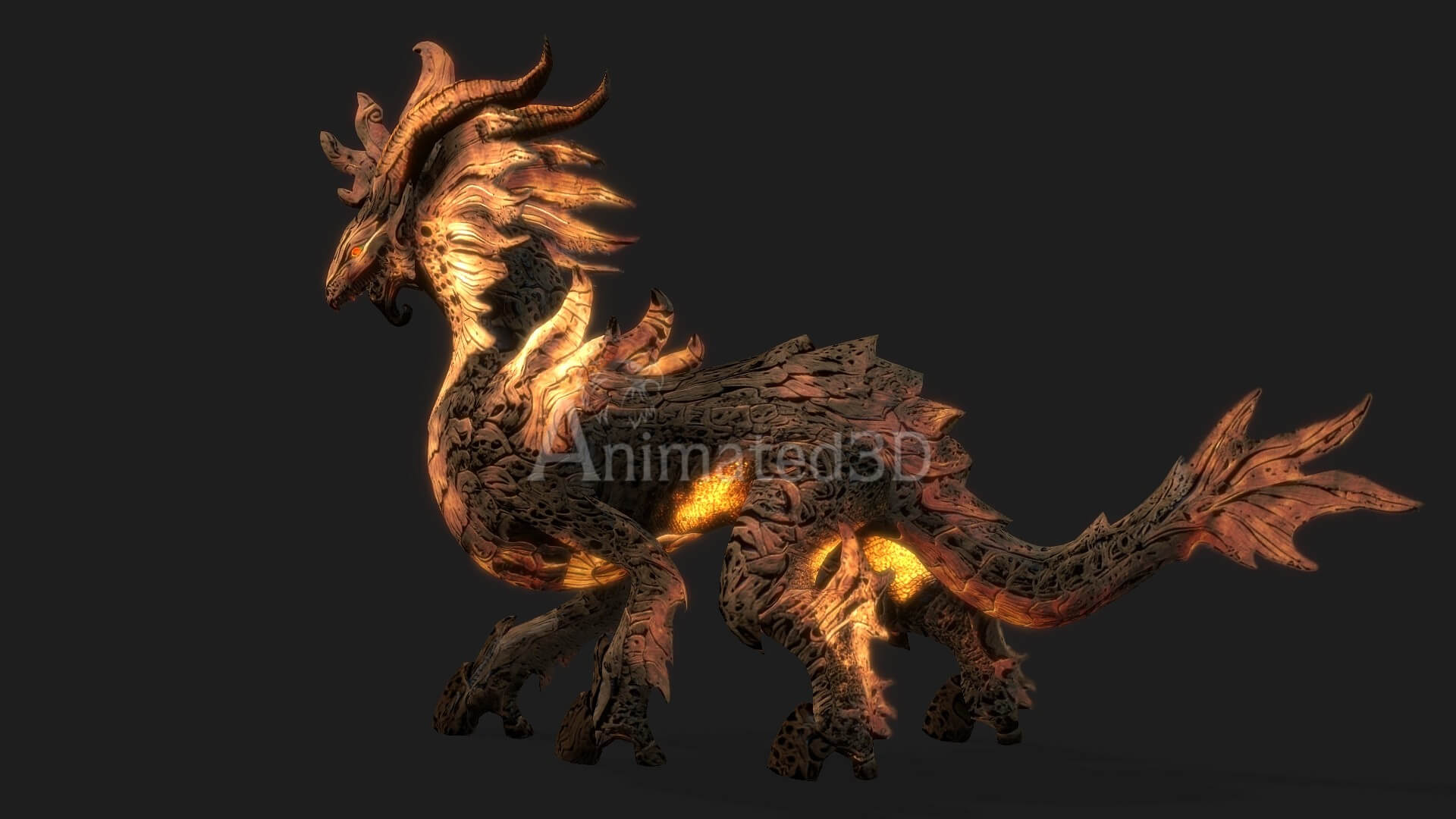 Qilin A3 Animated - 3D Model by Animated3d
