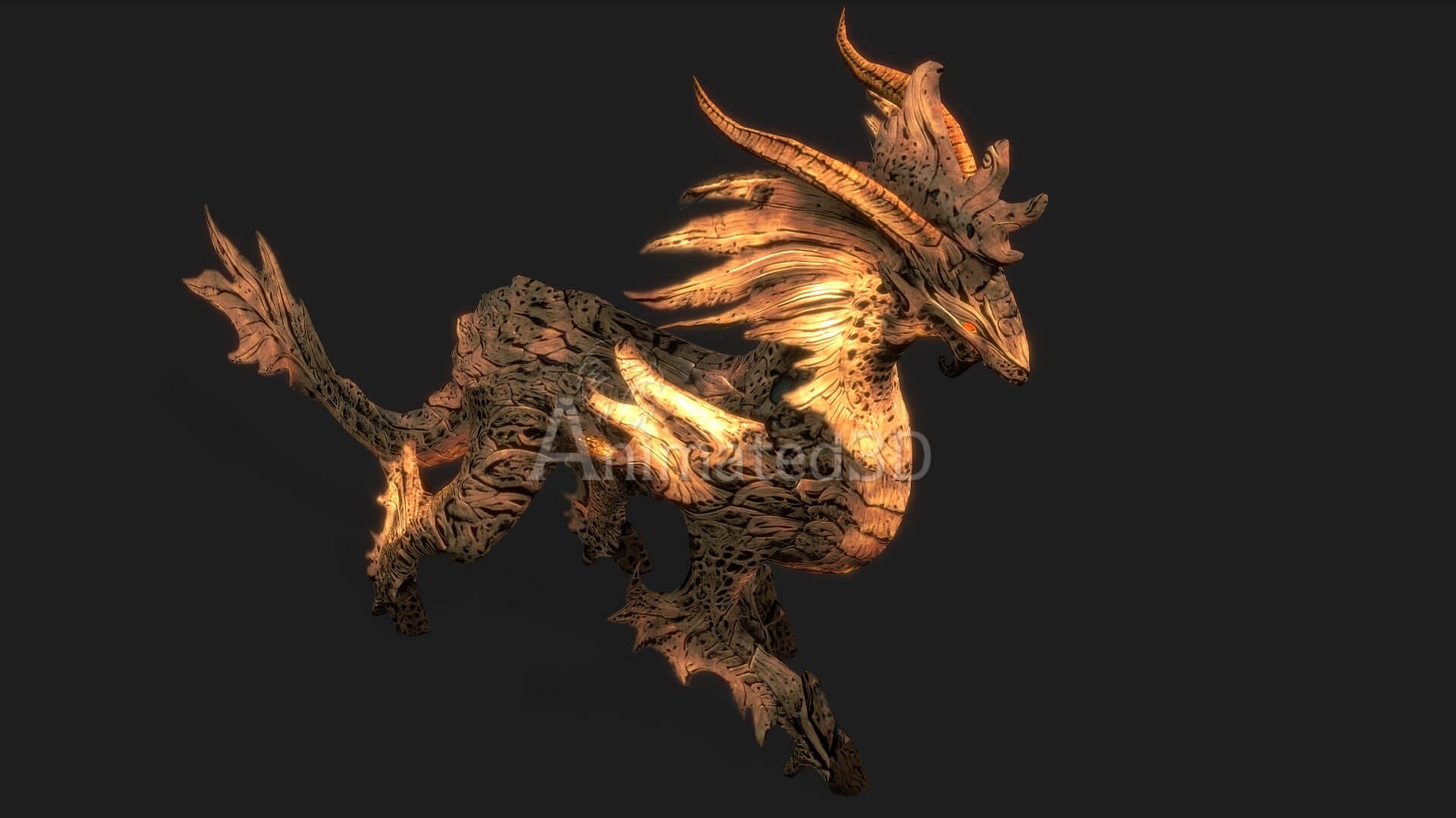 Qilin A3 Animated - 3D Model by Animated3d