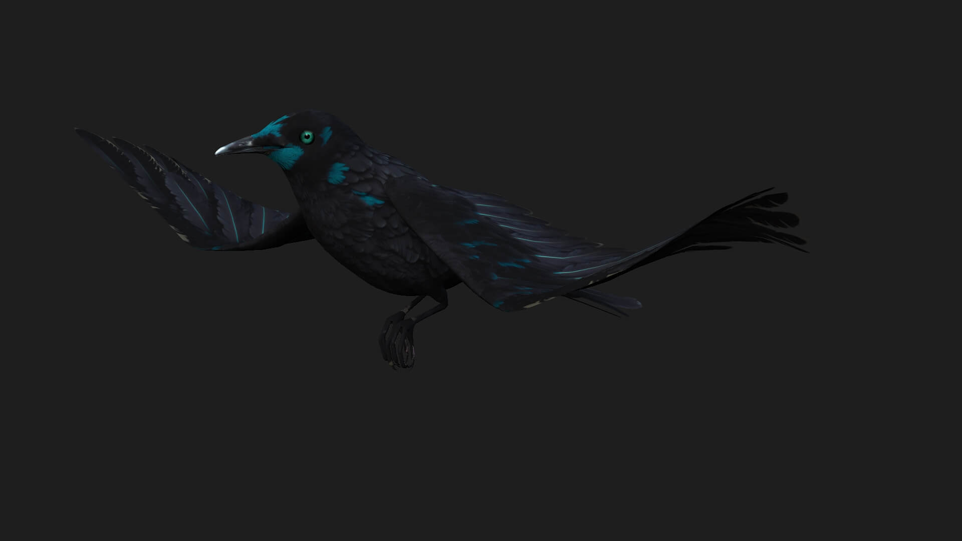 Raven A2 Animated - 3D Model by Animated3d
