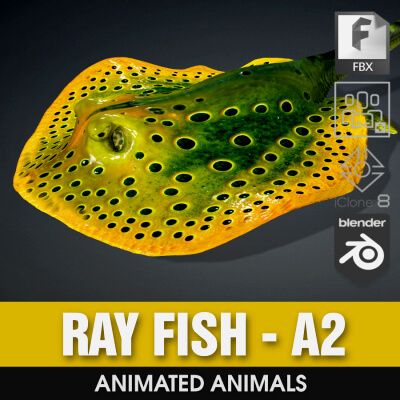 Ray Fish-A2-Animated 3D Model by Animated3d