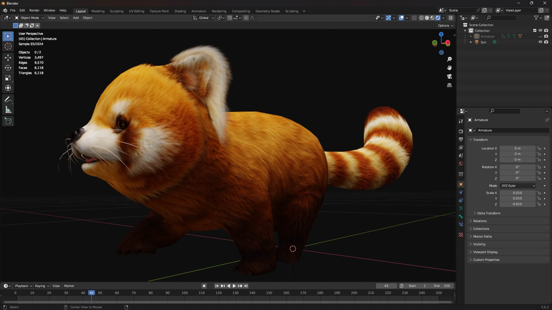 Red Panda-A1 3D Animation by Animated3d