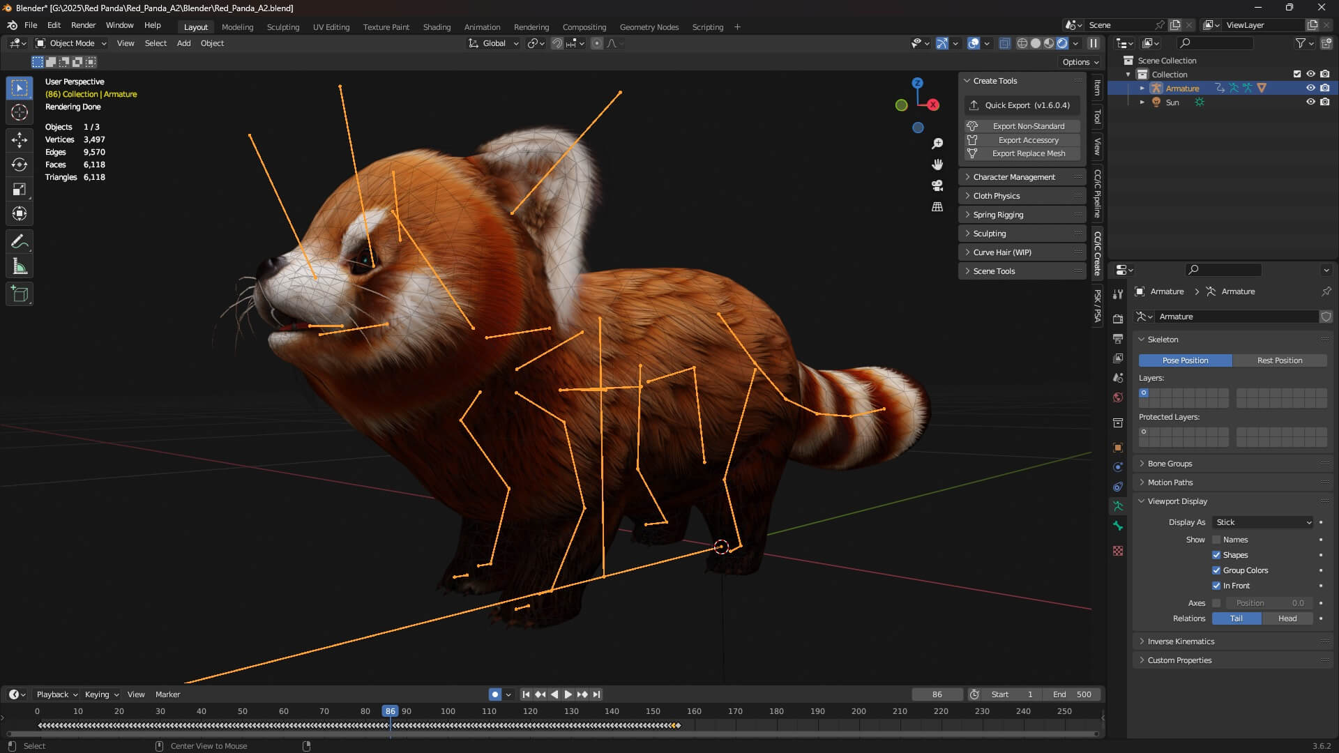 Red Panda-A2 3D Animation by Animated3d