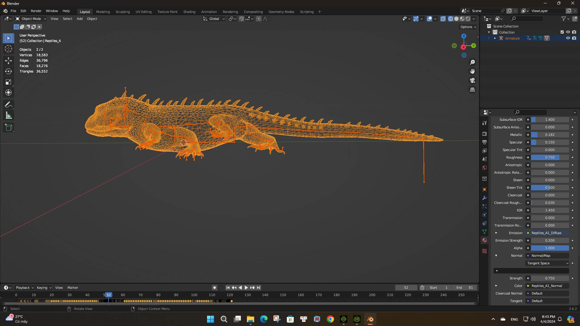Reptiles-A1-Animated 3D Model by Animated3d