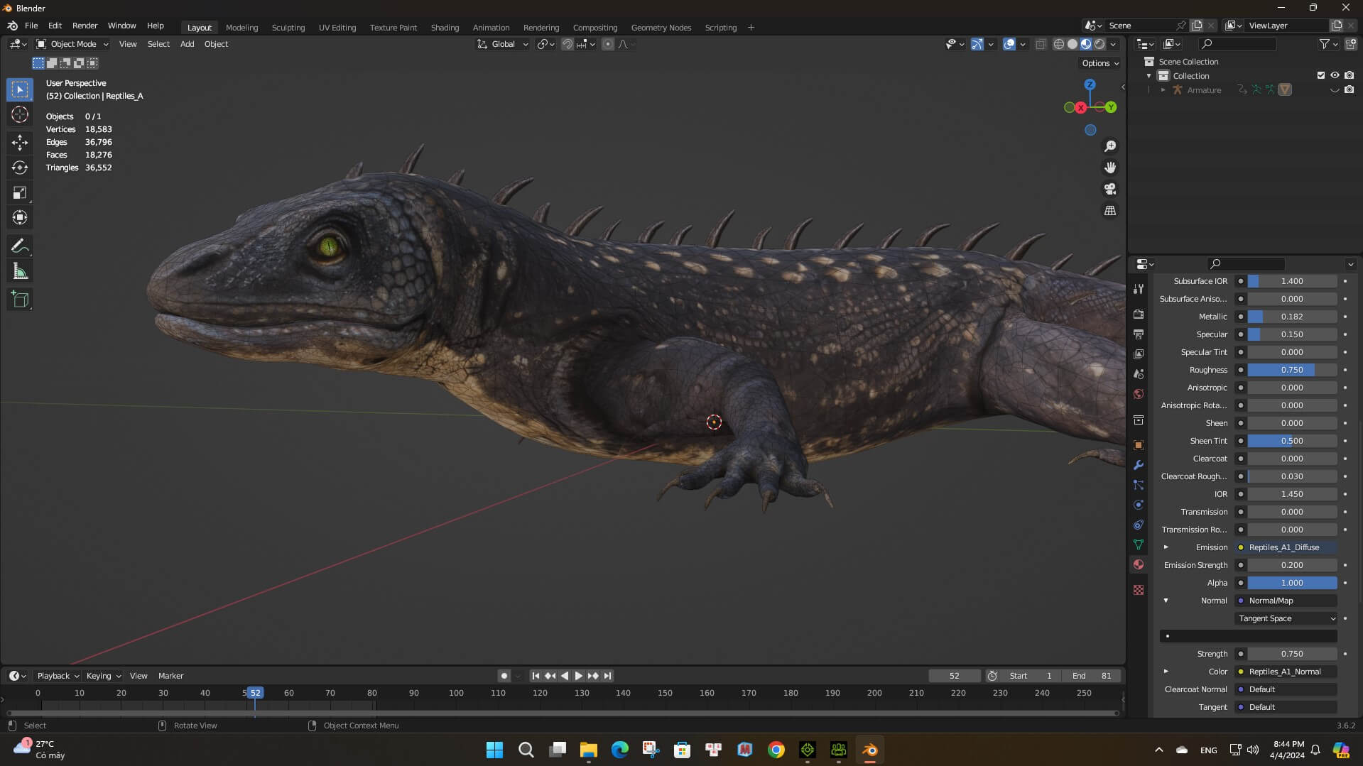 Reptiles-A1-Animated 3D Model by Animated3d