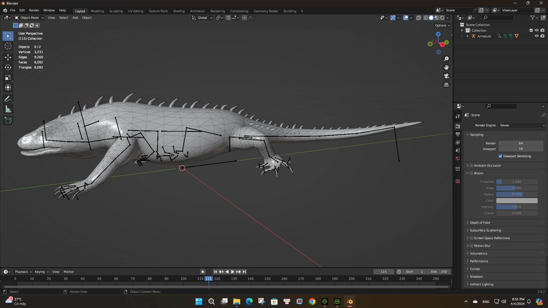 Reptiles-A2-Animated 3D Model by Animated3d