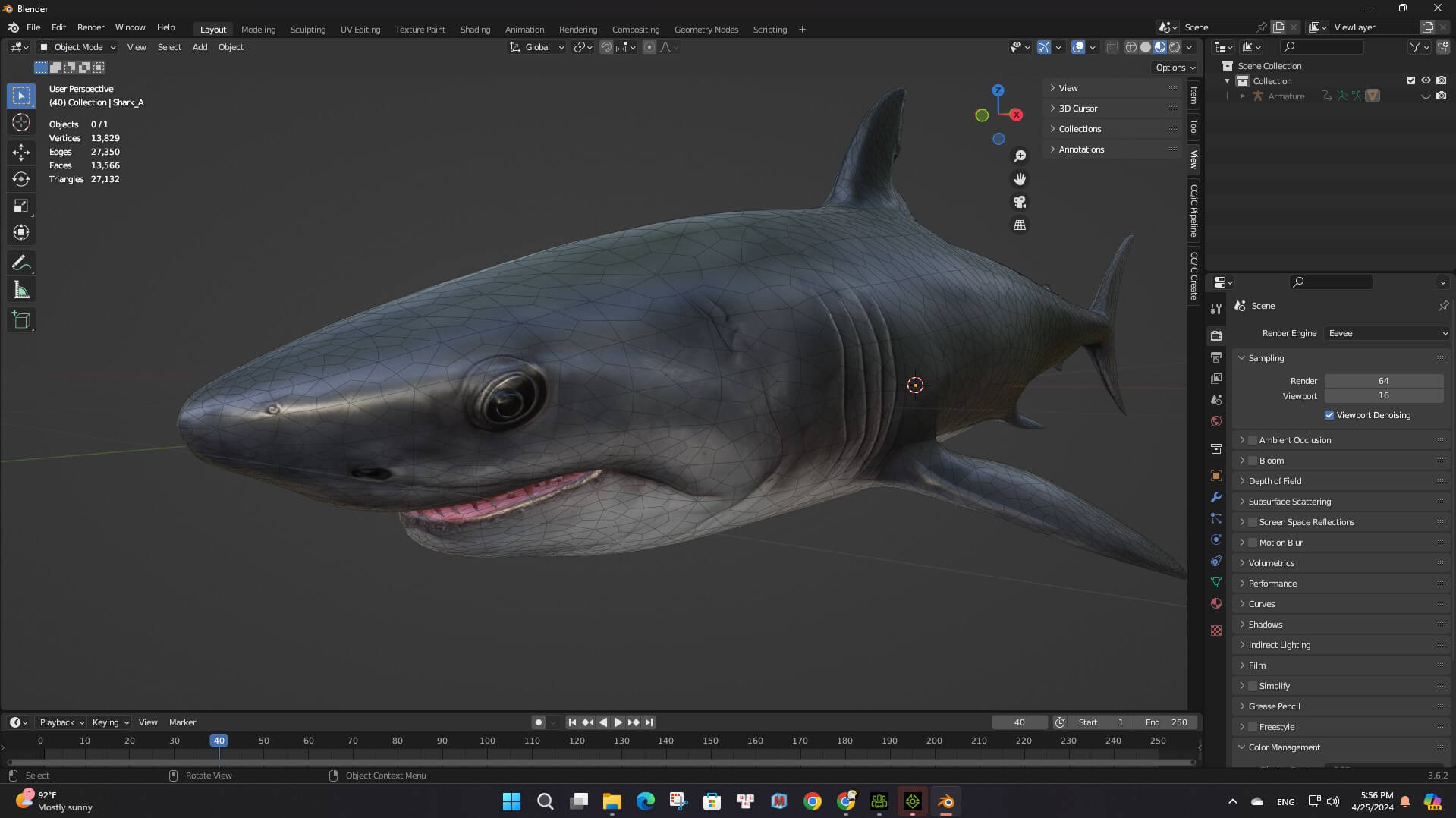 Shark-A1-Animated 3D Model by Animated3d