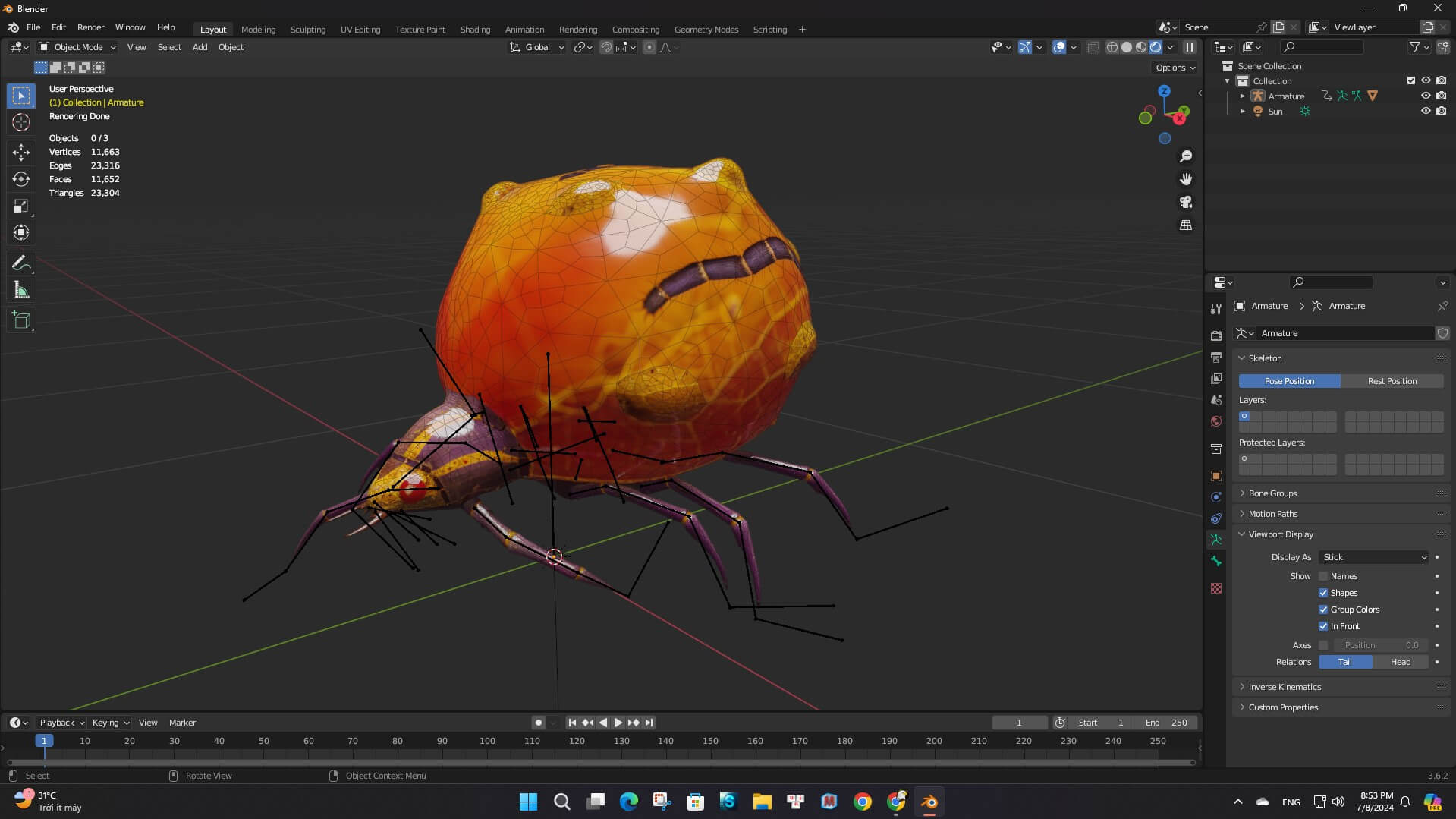 Spider-A1-Animated 3D Model by Animated3d