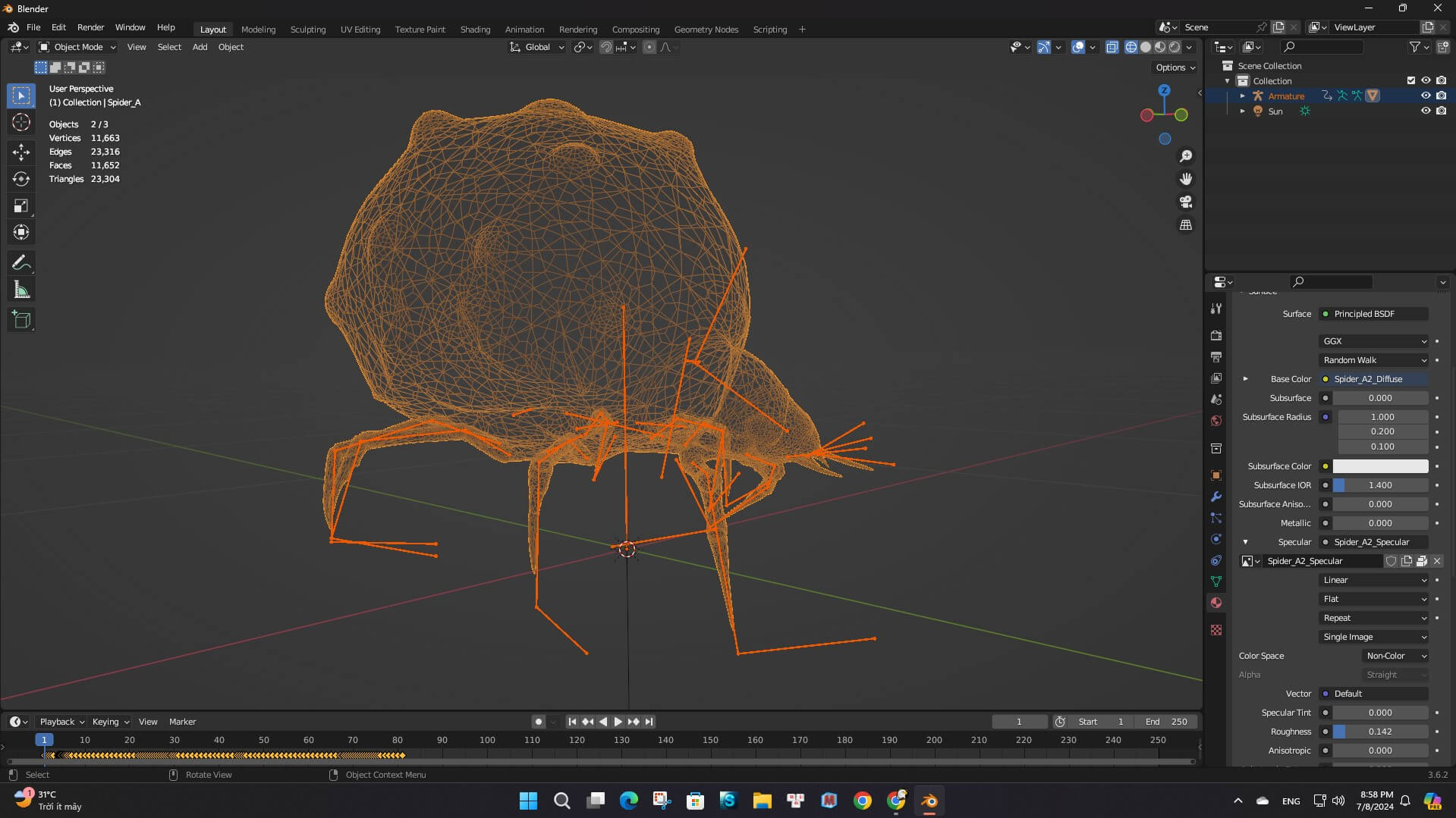 Spider-A2-Animated 3D Model by Animated3d