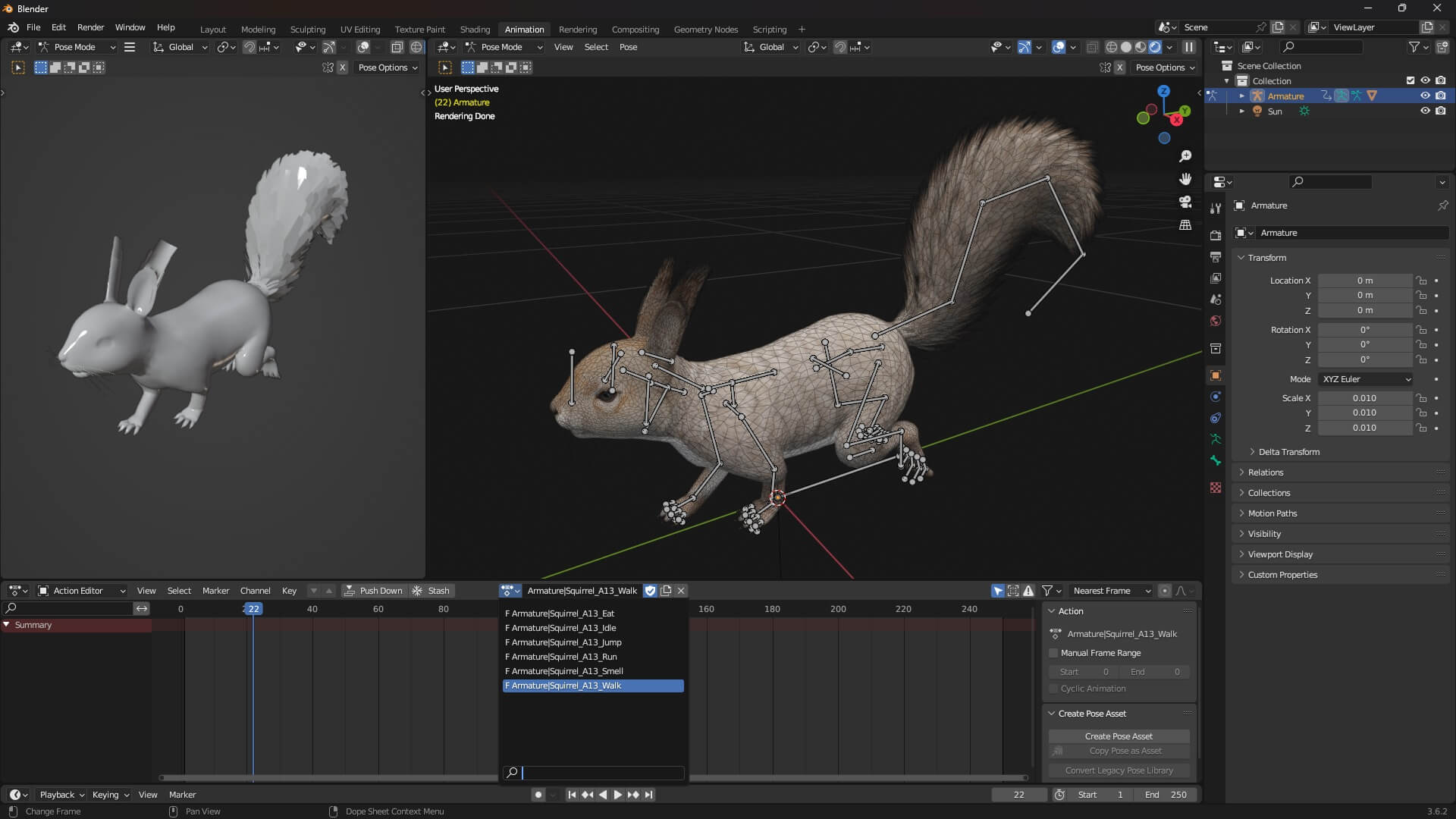 Squirrel-A1-Animated 3D Animation by Animated3d
