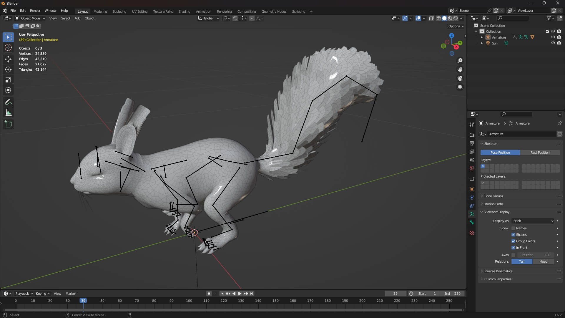 Squirrel-A2-Animated 3D Animation by Animated3d