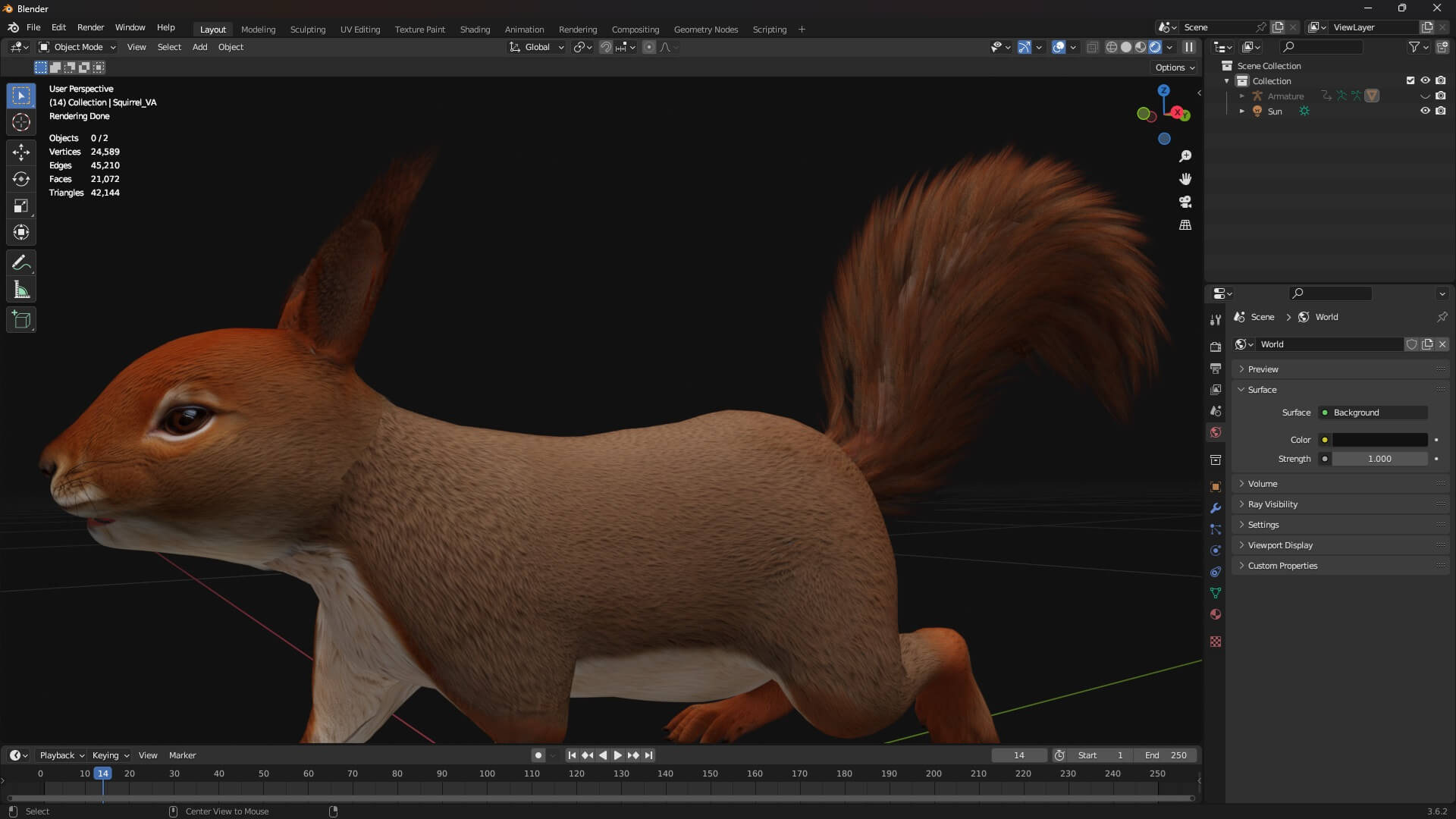 Squirrel-V1E 3D Animation by Animated3d