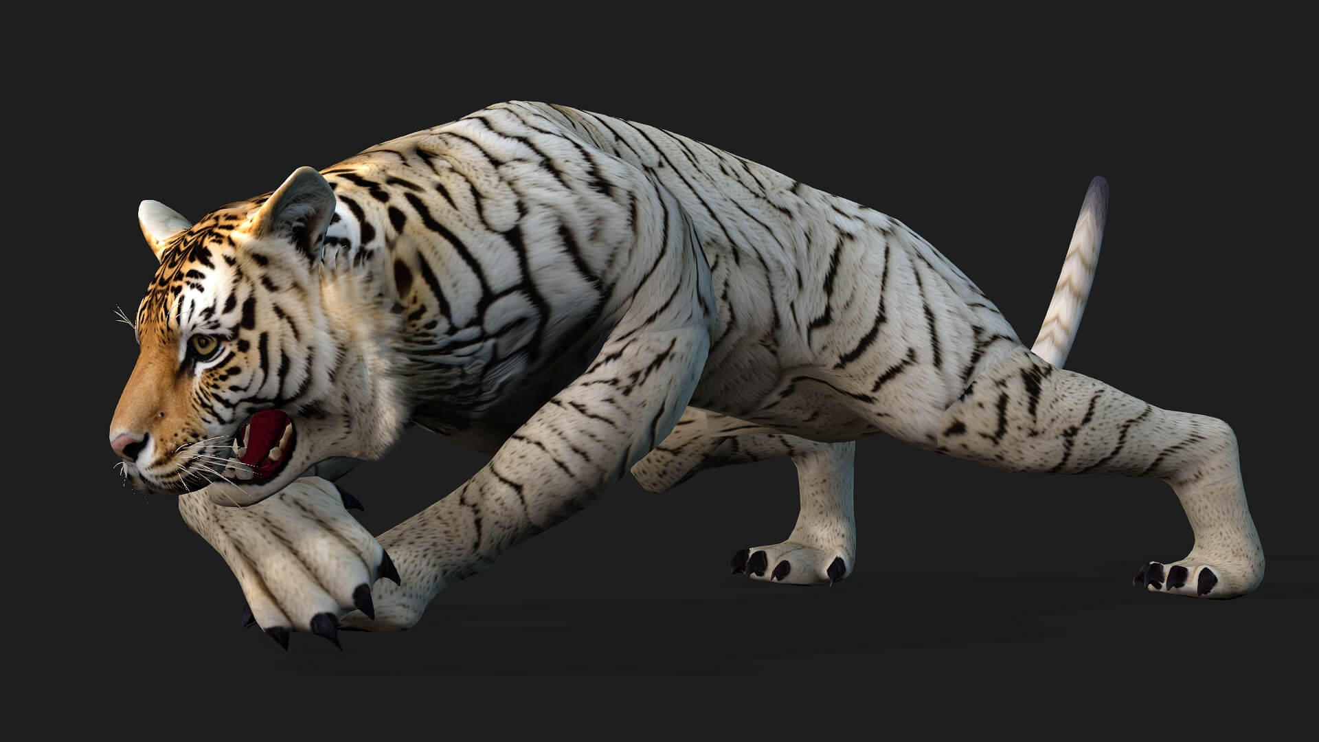 Tiger A1 Animated - 3D Model by Animated3d