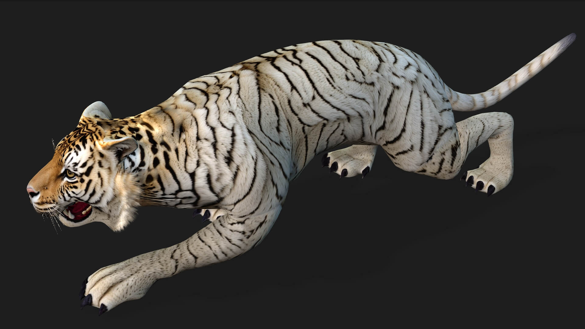 Tiger A1 Animated - 3D Model by Animated3d