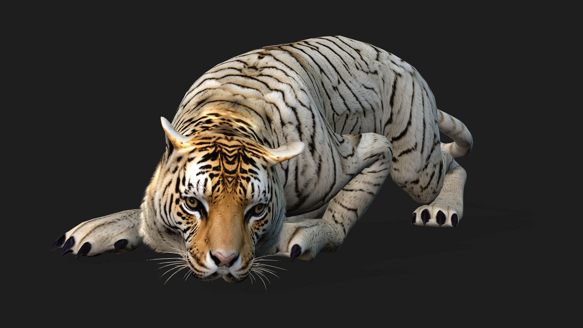 Tiger A1 Animated - 3D Model by Animated3d