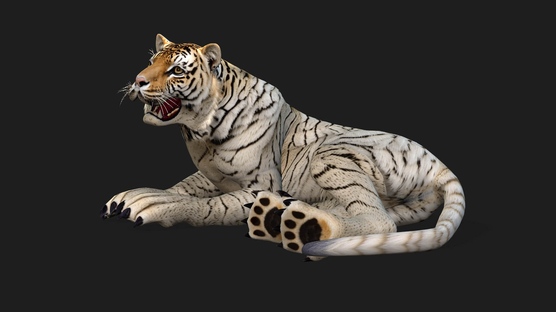 Tiger A1 Animated - 3D Model by Animated3d