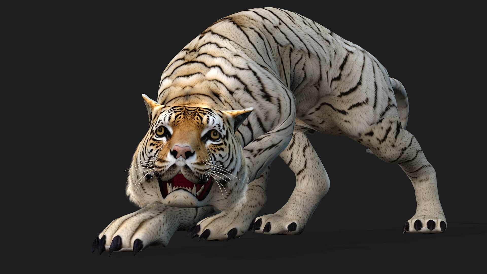 Tiger A1 Animated - 3D Model by Animated3d
