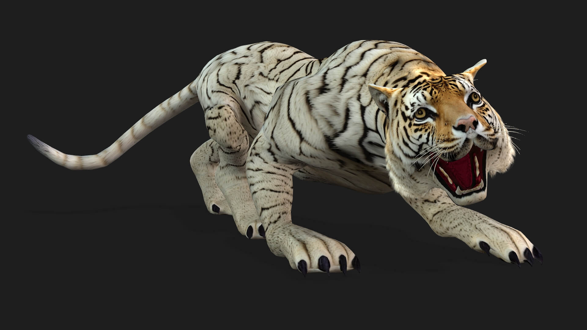 Tiger A1 Animated - 3D Model by Animated3d