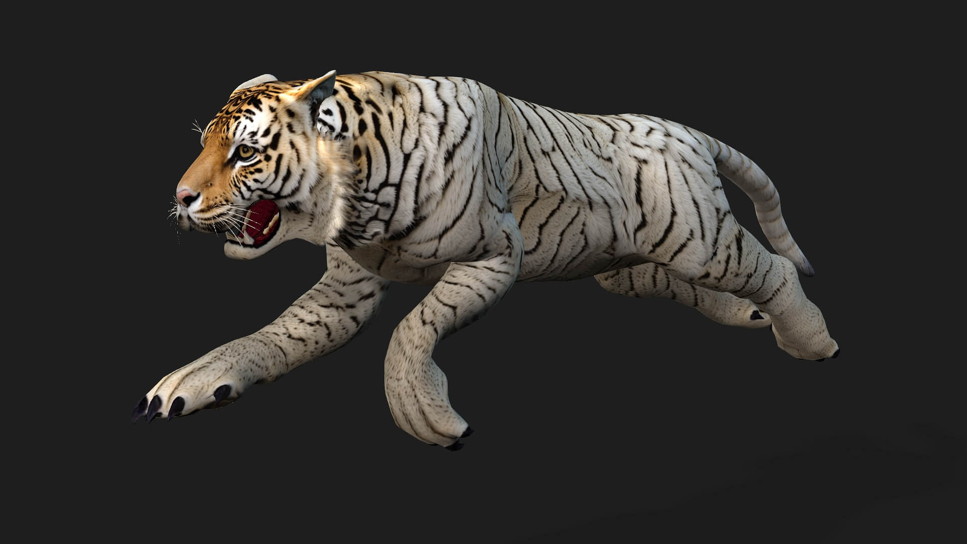 Tiger A1 Animated - 3D Model by Animated3d