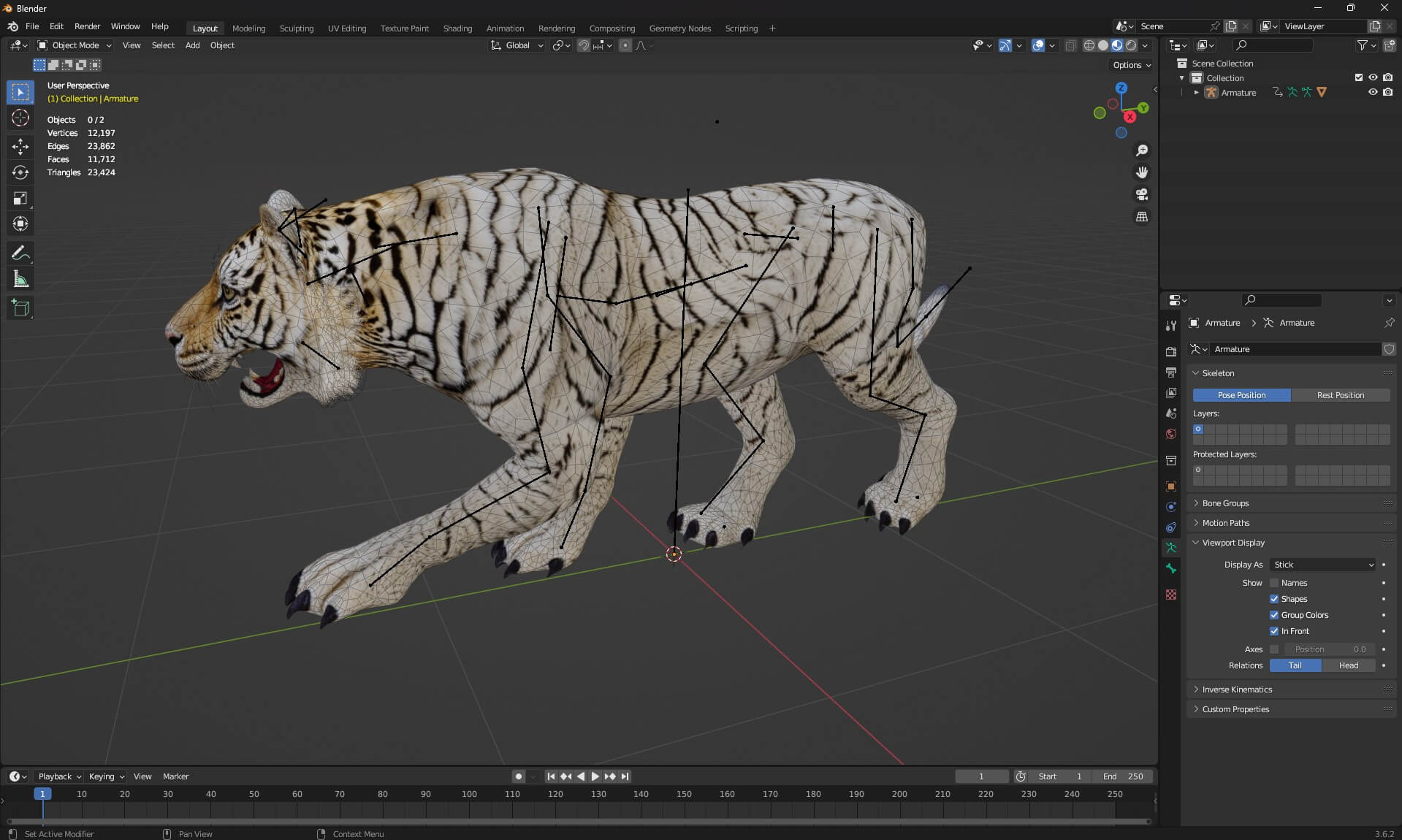 Tiger A1 Animated - 3D Model by Animated3d