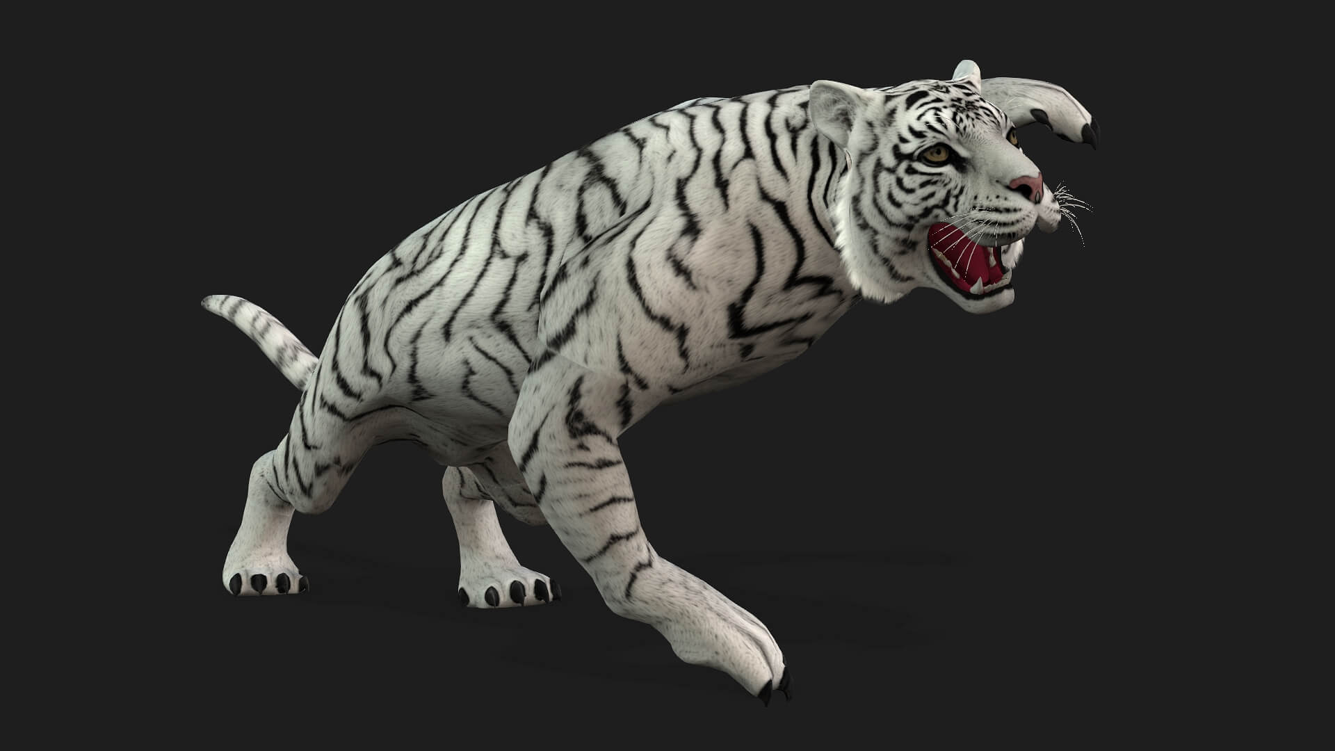 Tiger A2 Animated - 3D Model by Animated3d