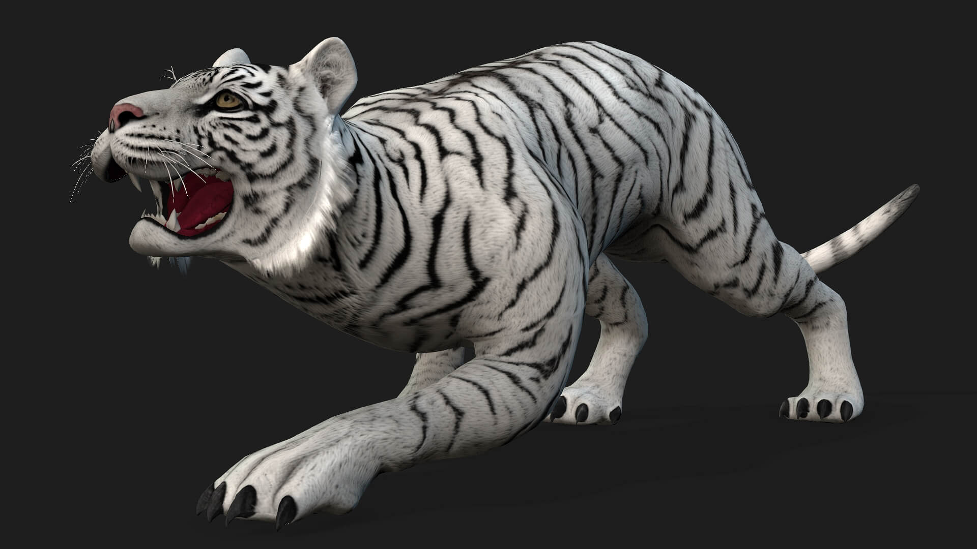 Tiger A2 Animated - 3D Model by Animated3d